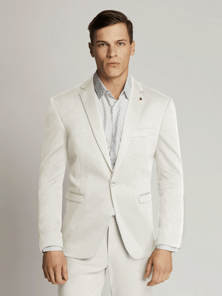How To Style A White Suit – Reuben F Scarf